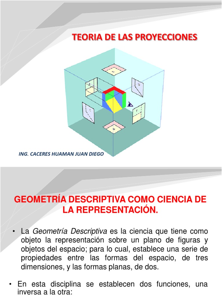 Sistemas de Proyeccion | PDF | Dibujo técnico | Geometria plana)
