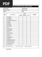 Vehicle Handover Checklist Excel | PDF | Technology & Engineering