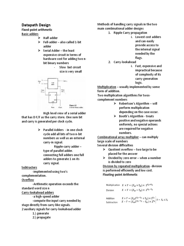 Implementing Floating-Point Arithmetic: Methods for Designing Efficient Pipelined Floating-Point ...