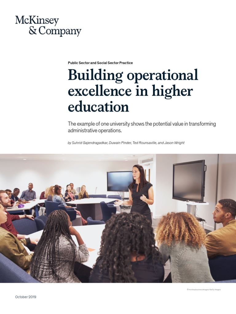 Building Operational Excellence in Higher Education PDF | PDF ...