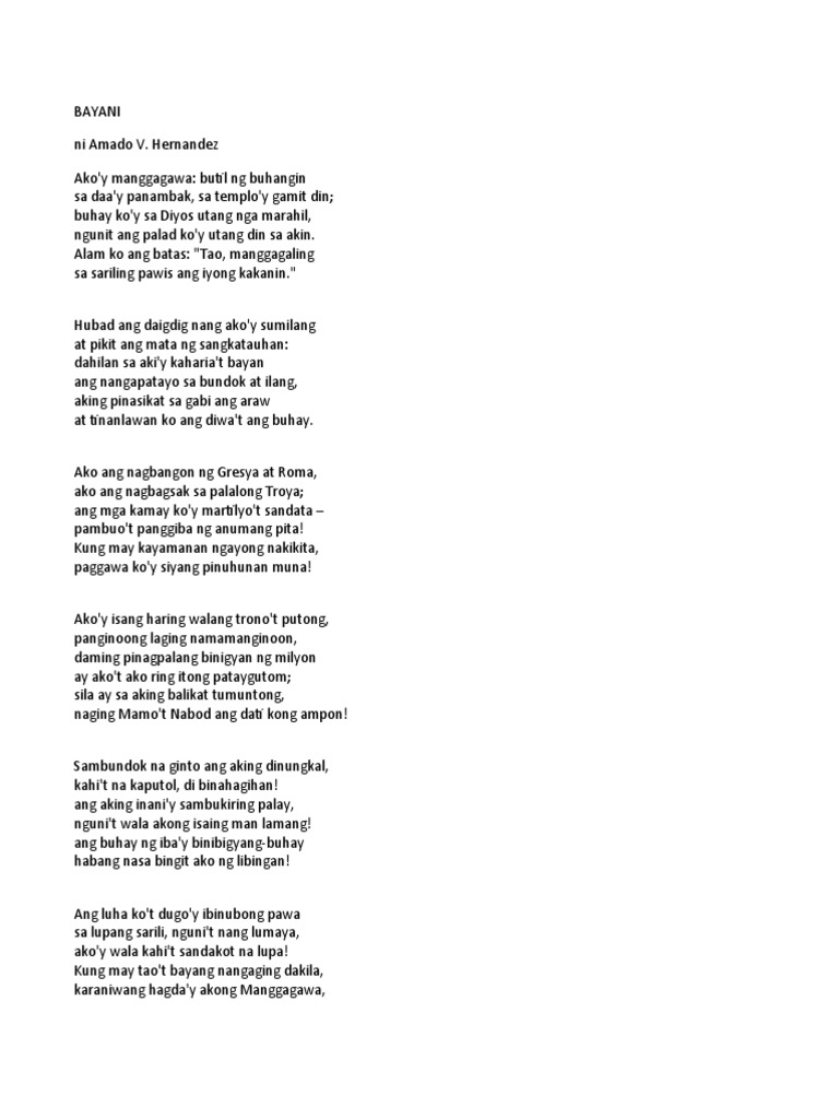 Mga Tula | PDF