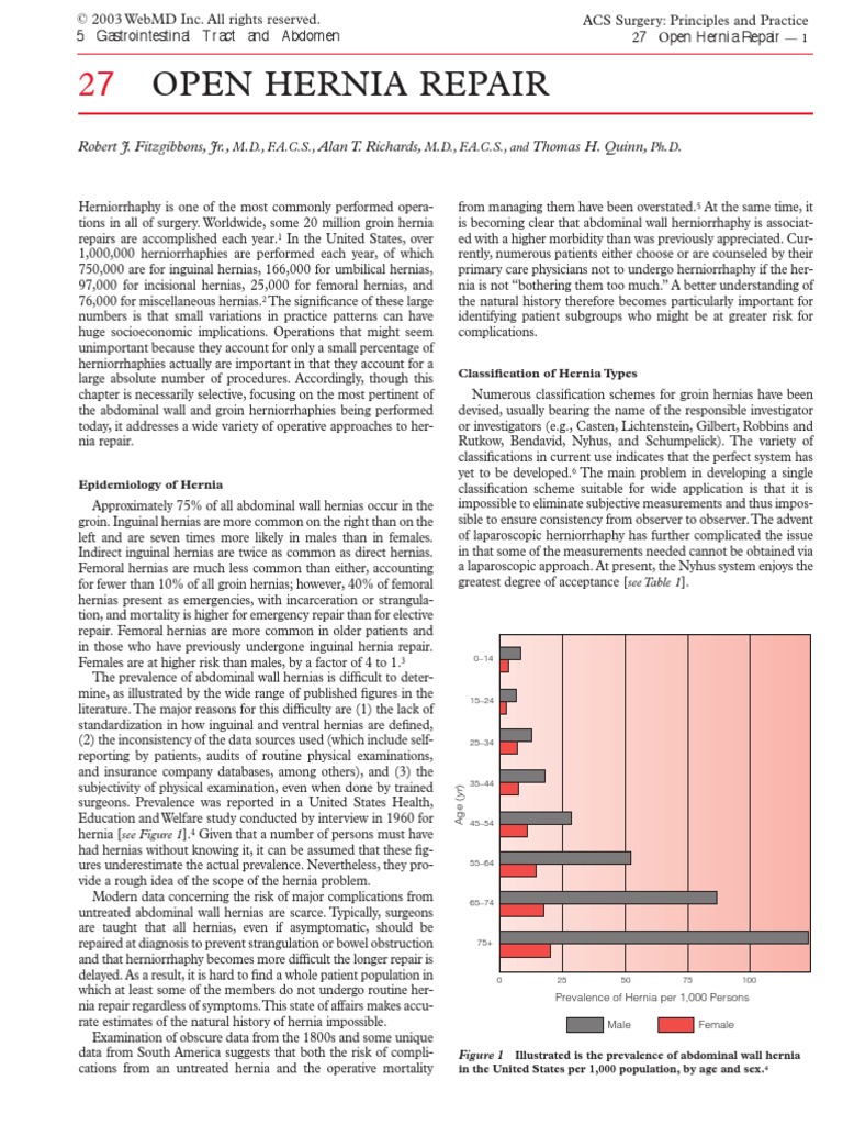 Open Hernia Repair | PDF | Abdomen | Human Leg