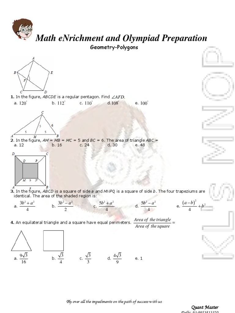 FB GeometryPolygonProblems | PDF | Convex Geometry | Area