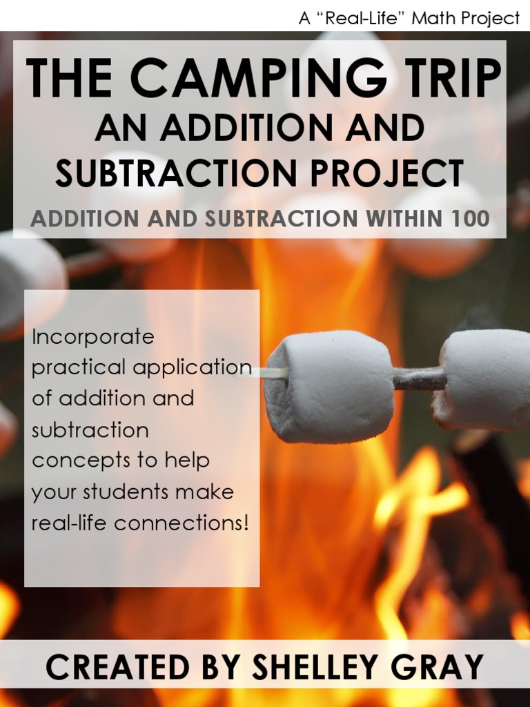 Camping Addition and Subtraction Project With Digital PDF | Unduh ...