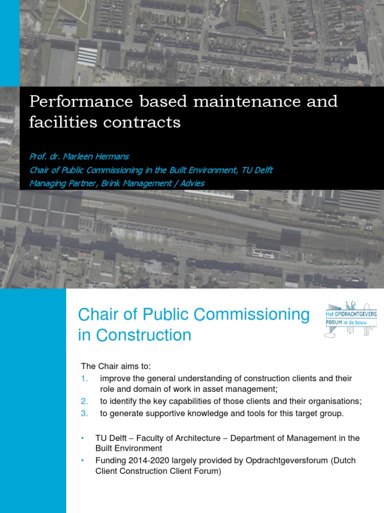 Performance Based Maintenance and Facilities Contracts | PDF ...