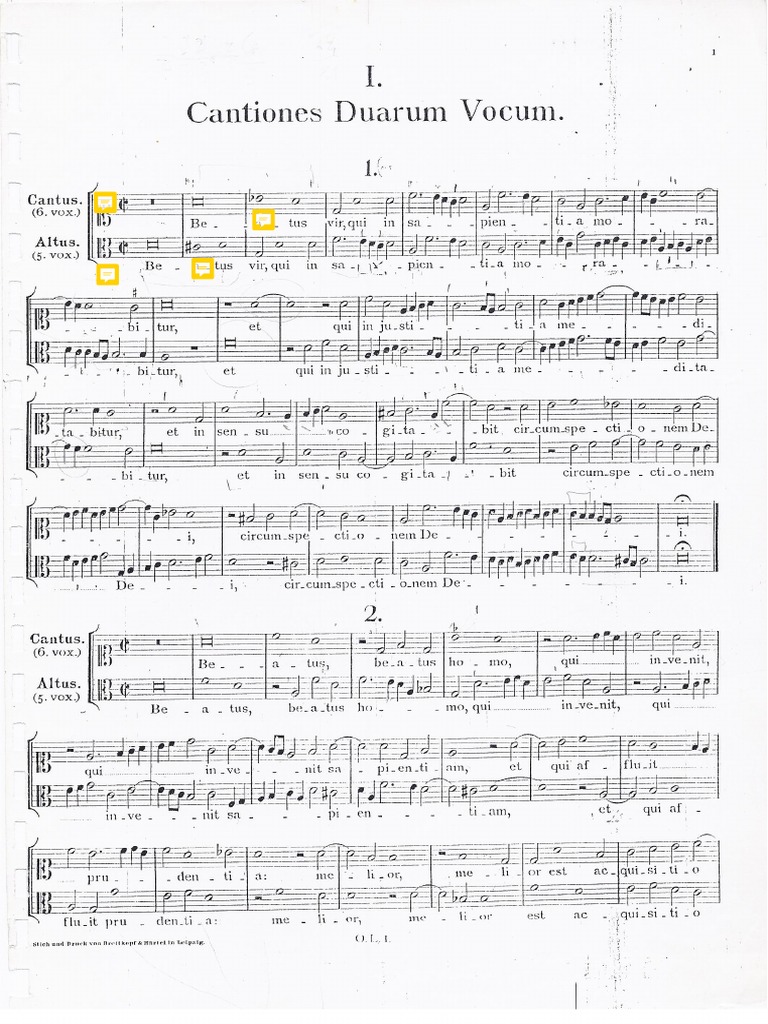 Lasso - Cantiones Duarum Vocum PDF | PDF