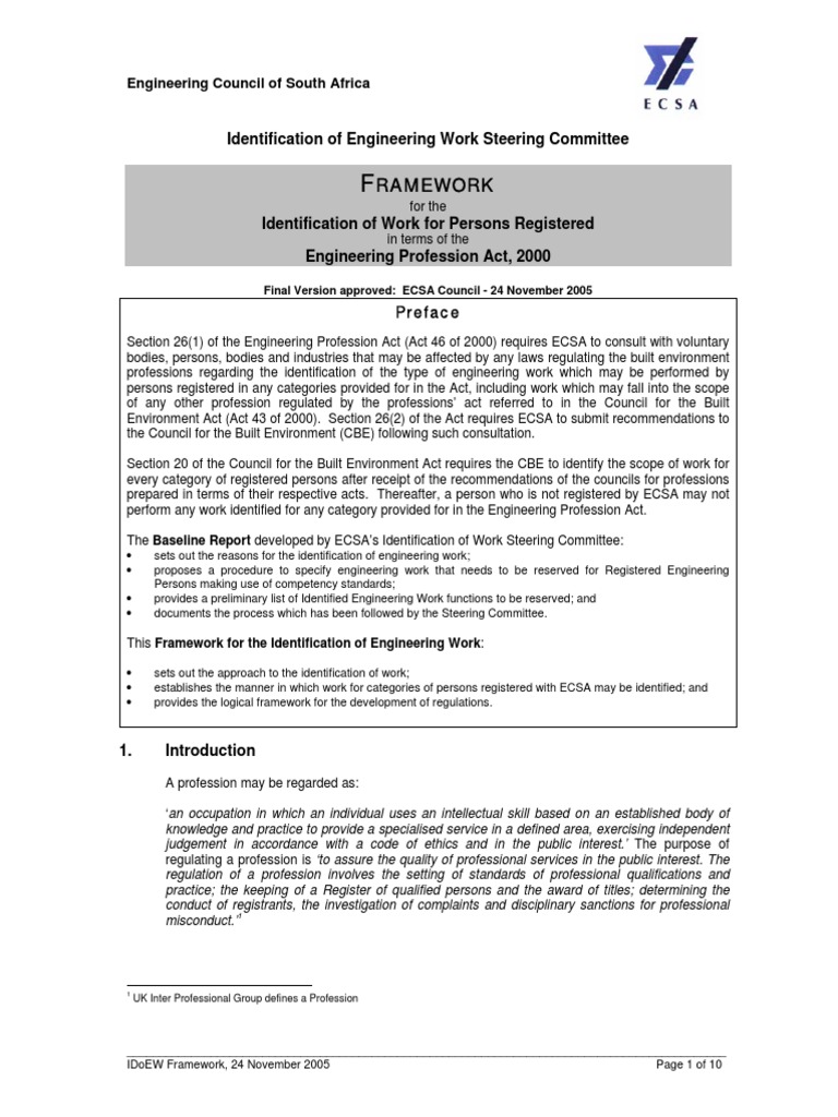 ECSA Code of Conduct | PDF | Competence (Human Resources) | Engineering