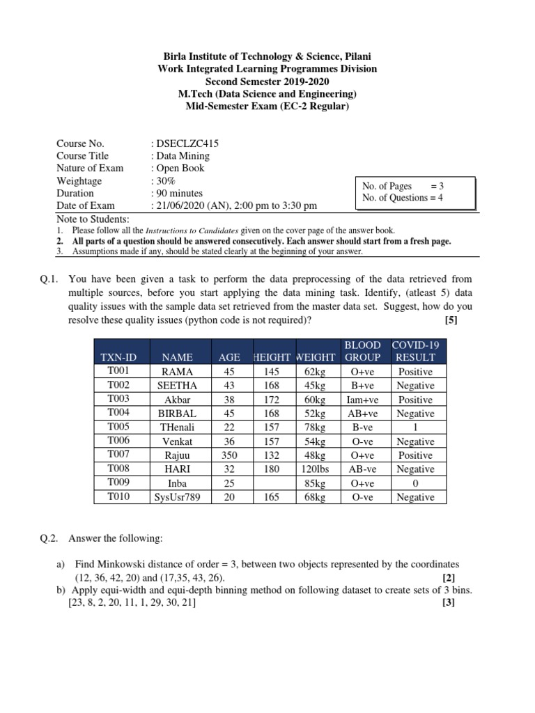 Mid Semester Regular-DM | PDF | Applied Mathematics | Analysis