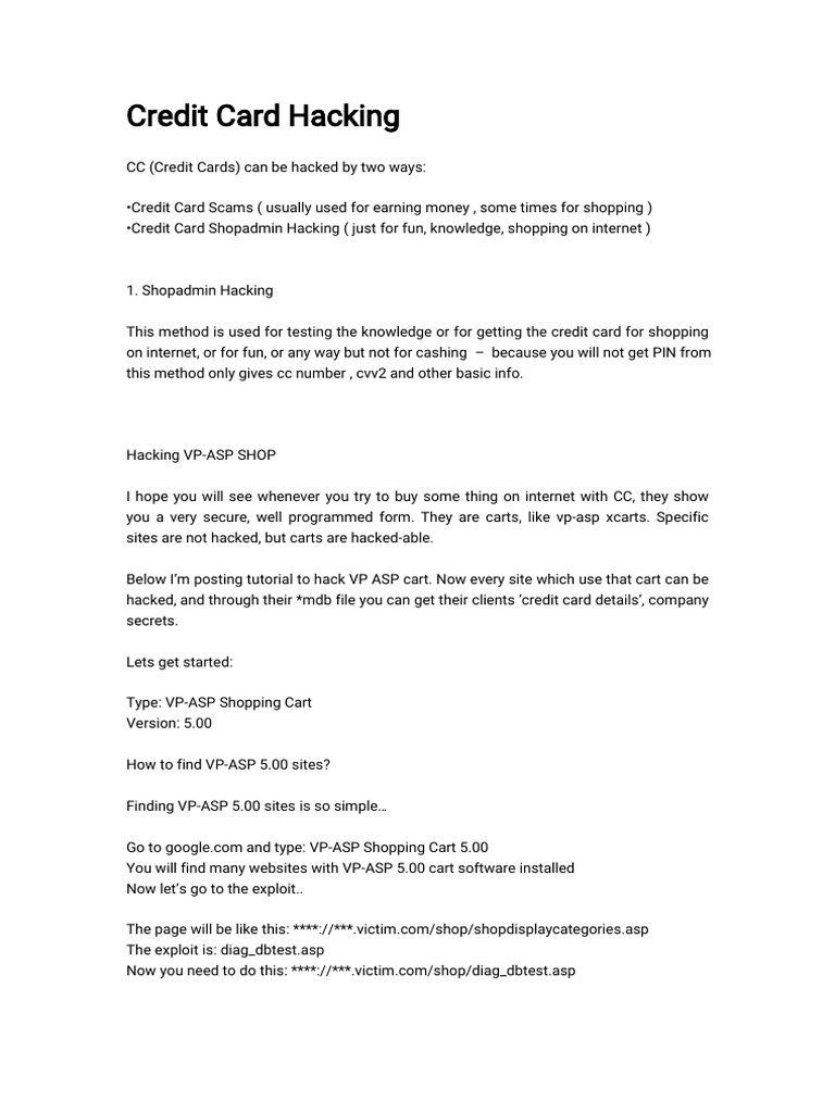 CC Hacking Tut | PDF | E Bay | Cybercrime