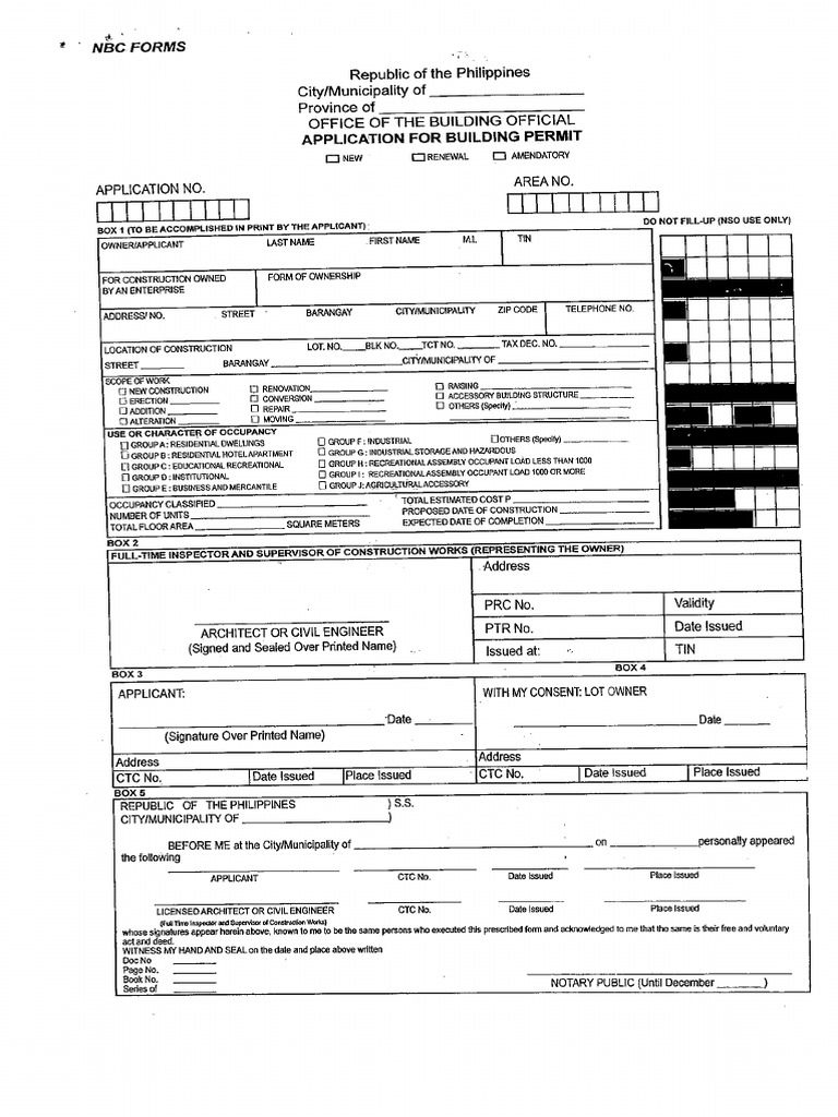 Building Permit Form | PDF