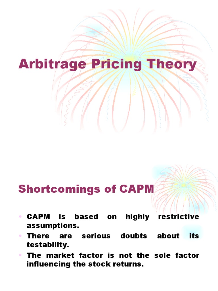 Arbitrage Pricing Model | PDF | Capital Asset Pricing Model | Investing