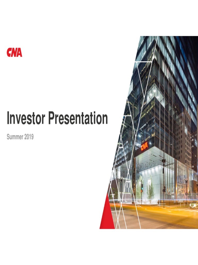 CNA Investor Presentation 2019 | PDF | Bond Credit Rating | Underwriting