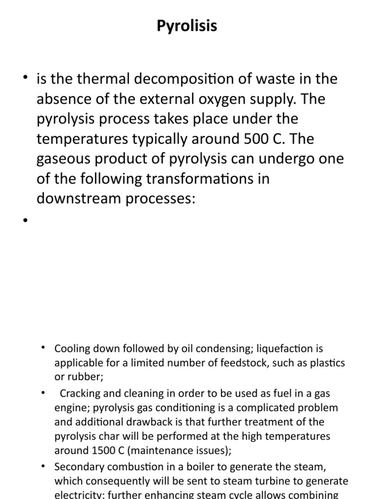 Pyrolysis | PDF | Pyrolysis | Steam