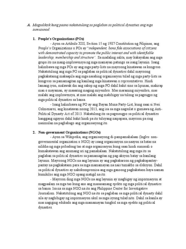 Assign Pol Dy | PDF