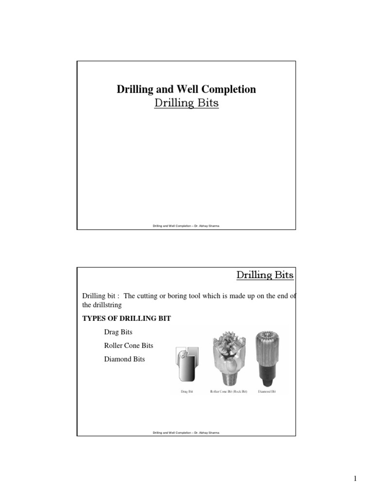 Drilling and Well Completion | PDF | Drilling | Bearing (Mechanical)