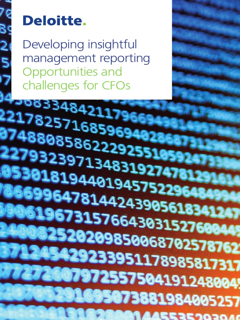Deloitte Insightful Management Reporting | PDF | Visualization ...
