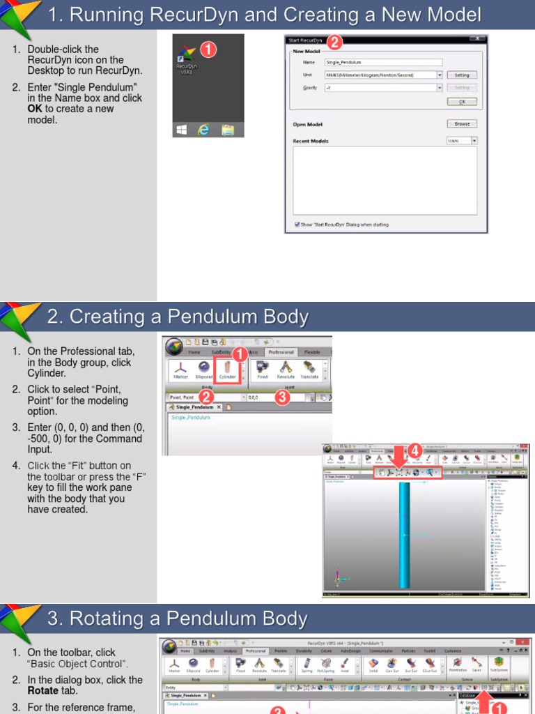 RecurDyn Modeling Guide | PDF | Button (Computing) | Double Click