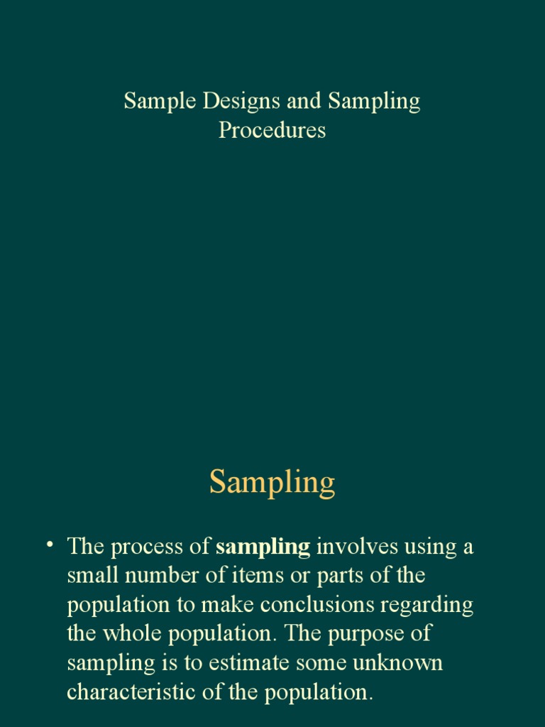 Sampling & Sampling Methods | PDF | Sampling (Statistics) | Stratified Sampling