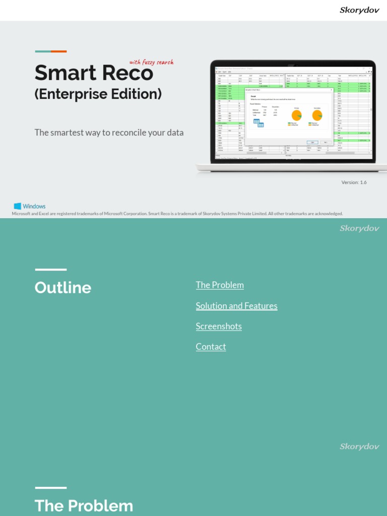 Smart Reco: Offline Data Reconciliation Tool | PDF | Microsoft Excel ...