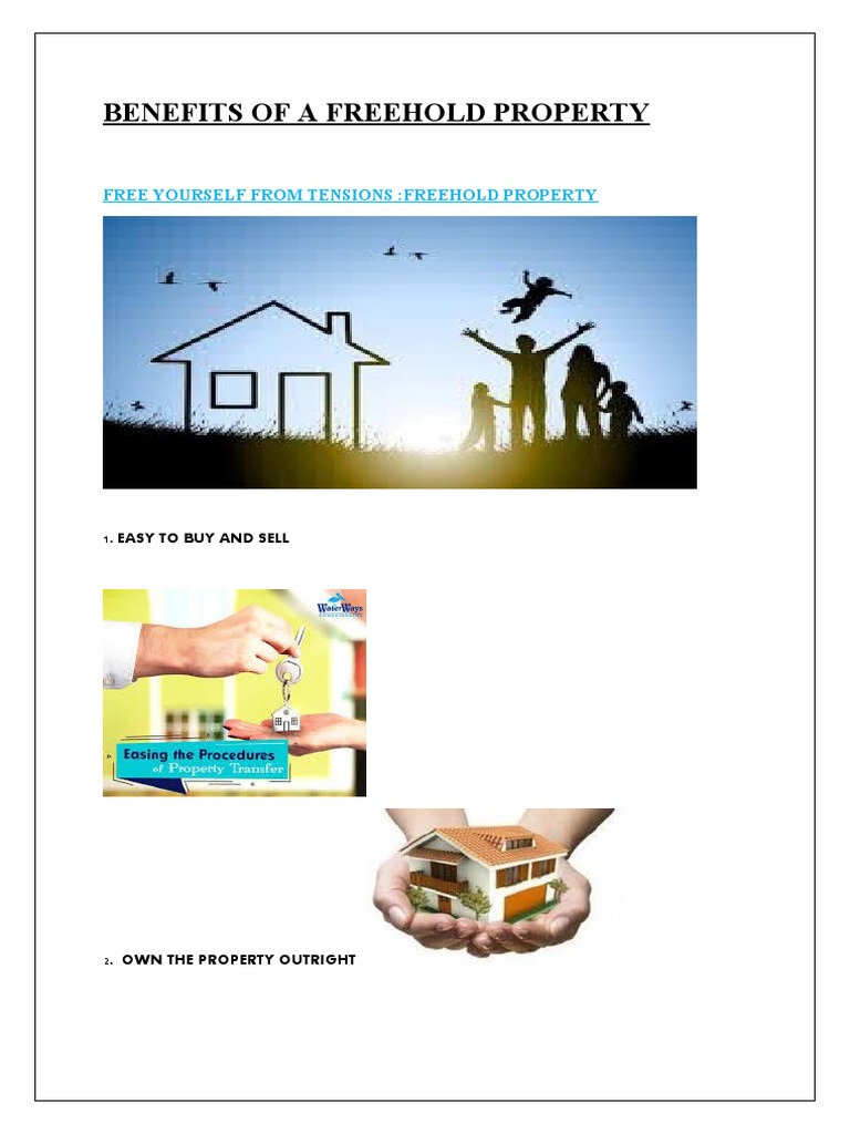 Benefits of Freehold Property | PDF