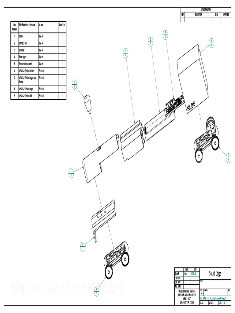 Train Assembly (Exploded View) | PDF