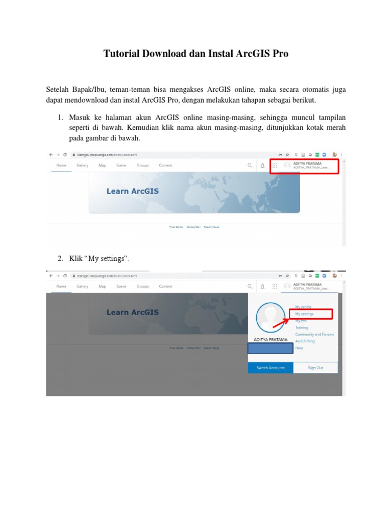 Panduan Instalasi ArcGIS Pro | PDF | Komputer | Teknologi & Rekayasa