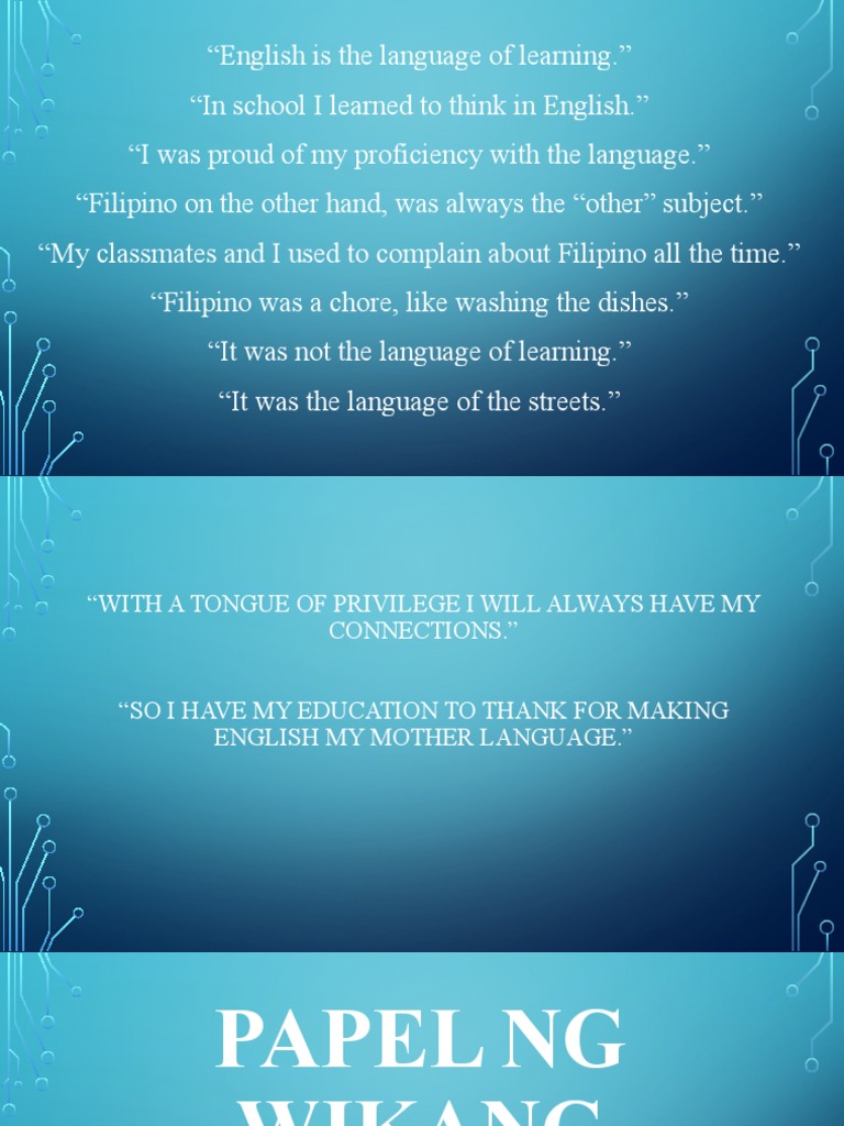 Language, Learning, Identity, Privilege | PDF