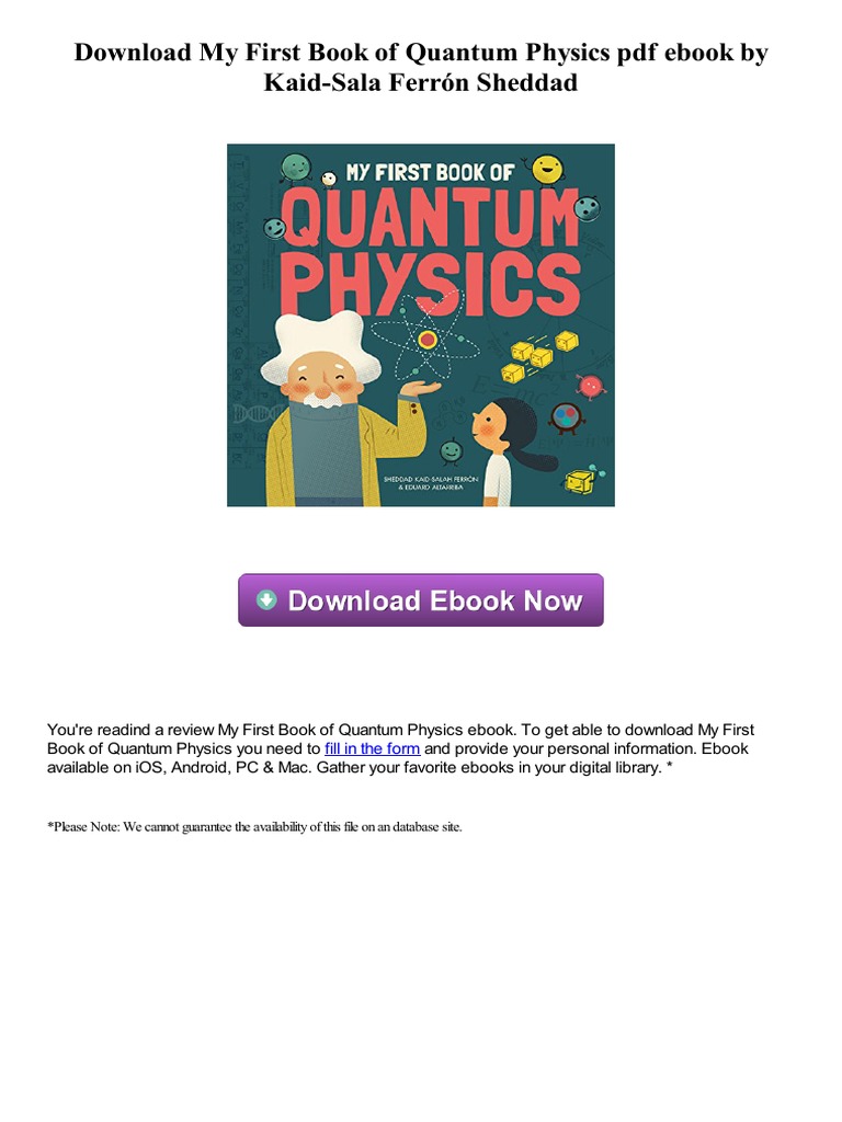 My First Book of Quantum Physics PDF Ebook by Kaid-Sala Ferrón Sheddad ...