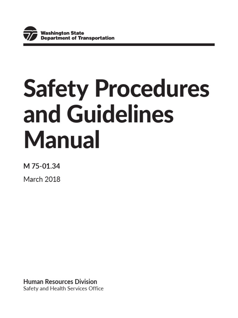 WSDOT Safety Procedures Manual | PDF | Americans With Disabilities Act ...