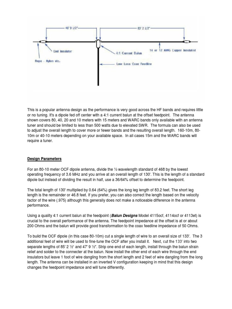 OCF Antenna PDF | PDF | Antenna (Radio) | Broadcast Engineering