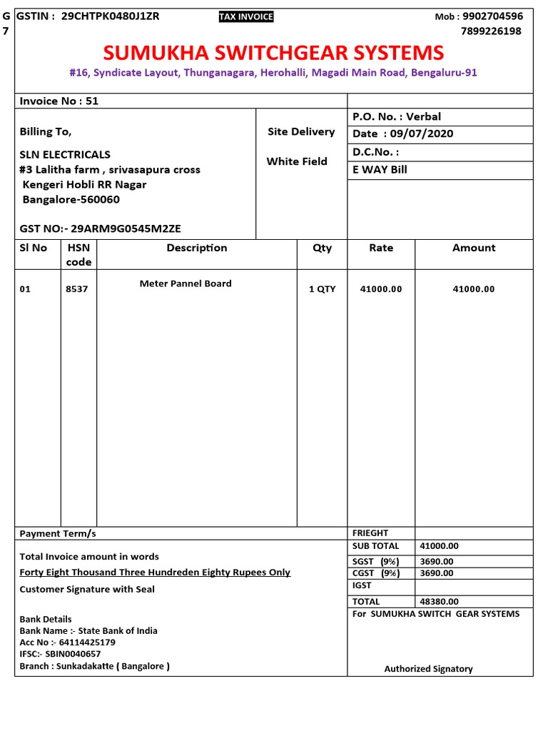 Sumukha Switchgear Systems: #16, Syndicate Layout, Thunganagara ...