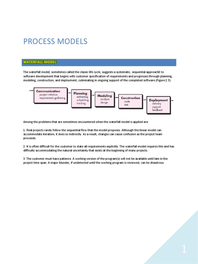 Process Models | PDF | Software Prototyping | Systems Engineering