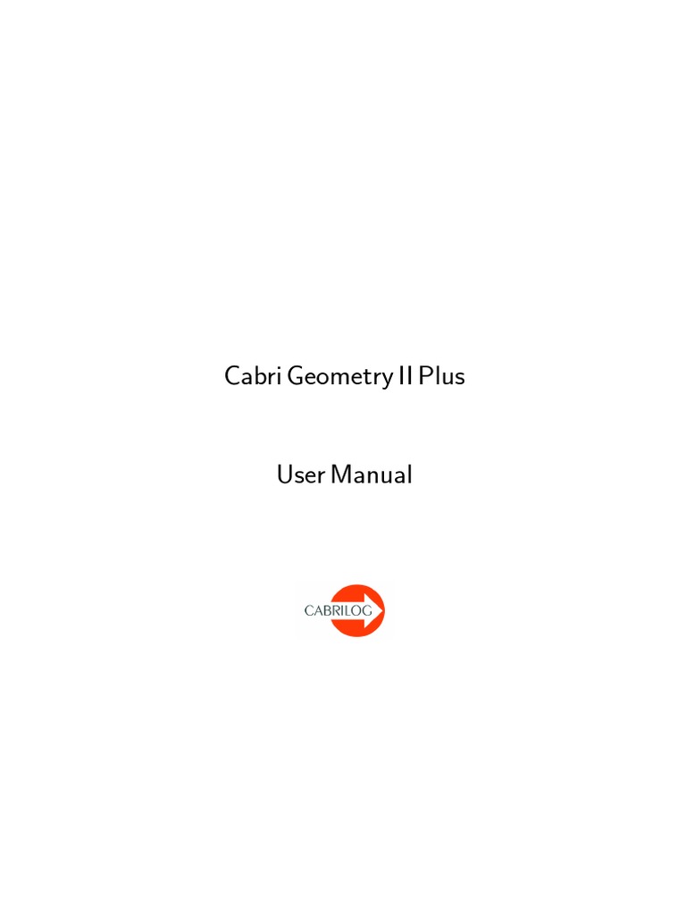Cabri Geometry II Plus | PDF | Perpendicular | Elementary Geometry