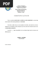 Certificate of Recomputed Final Grade | PDF