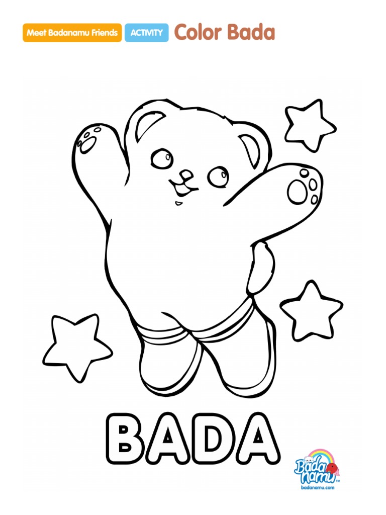 Badanamu Friends - Coloring Sheets