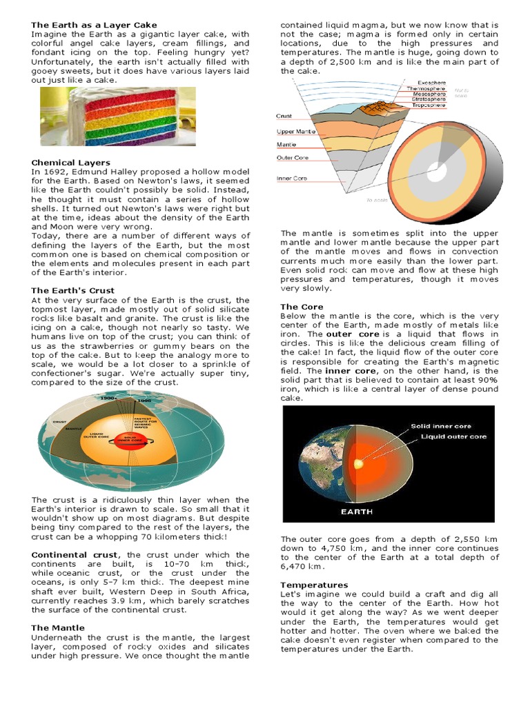Layers of The Earth | PDF | Structure Of The Earth | Mantle (Geology)