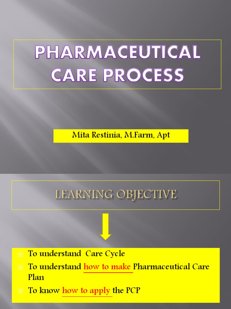 Pharmaceutical Care Process 2017 | PDF | Pharmacy | Therapy