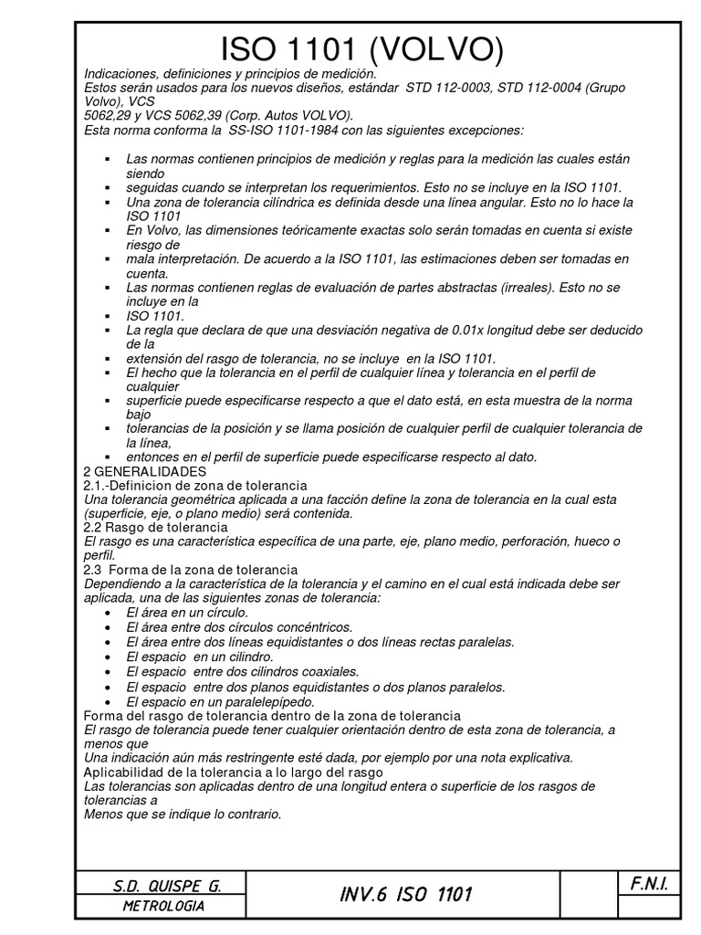 INVESTIGACION5 Iso 1101 | PDF | Medición | Espacio