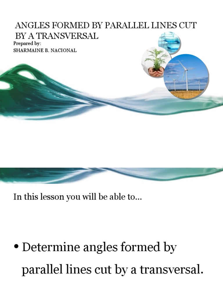 Real-Life Angles with Transversals | PDF | Geometry | Elementary Geometry