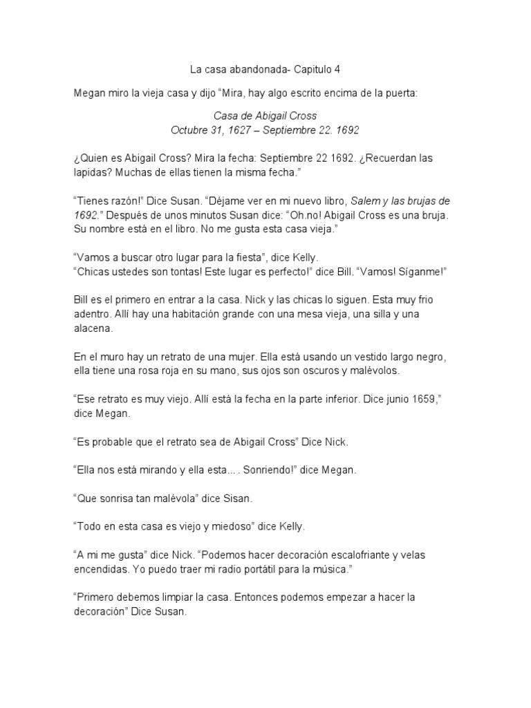 La Casa Abandonada | PDF