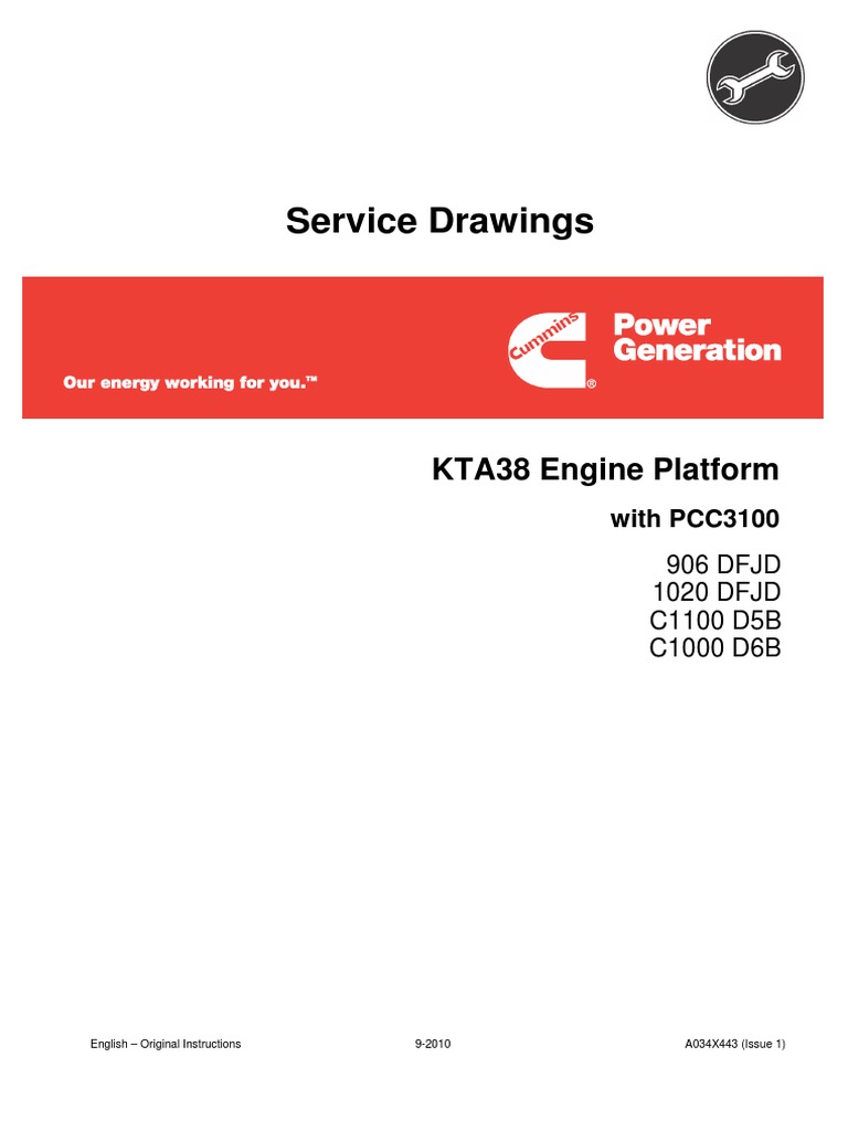 Service Drawings: KTA38 Engine Platform | PDF | Computers