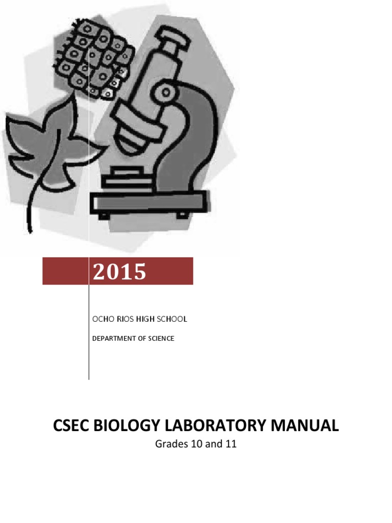 Csec Biology Laboratory Manual: Grades 10 and 11 | PDF | Vertebral Column | Respiratory System