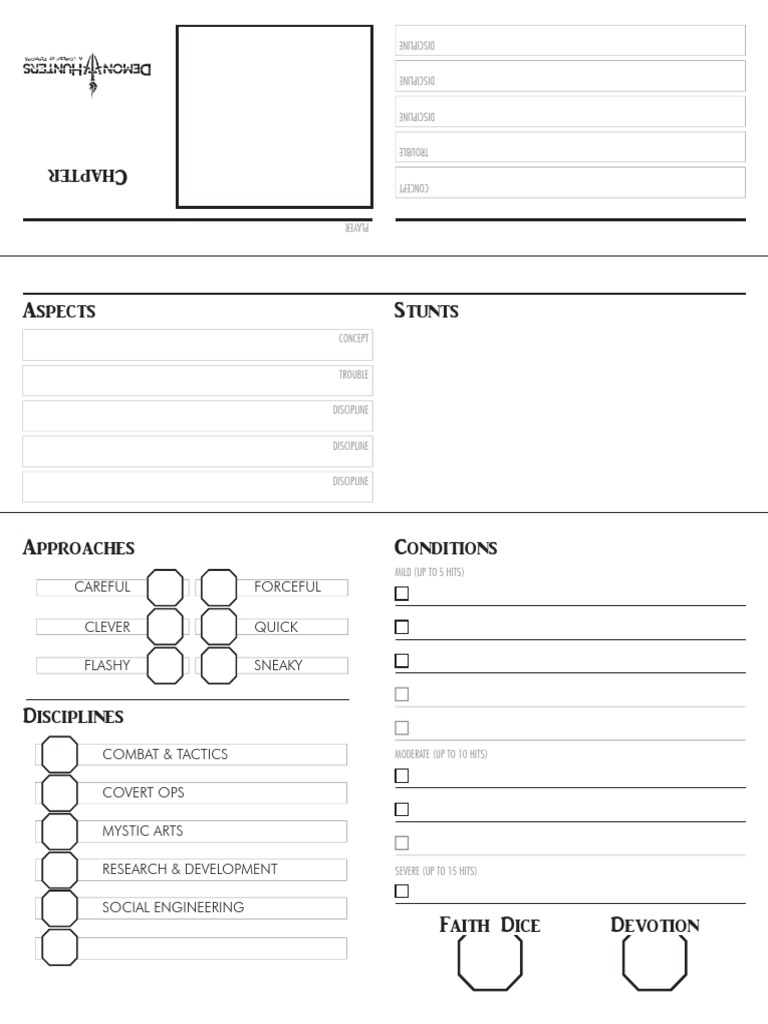 Fillable Character Sheet | PDF