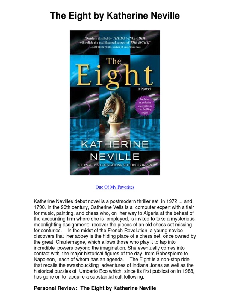 The Eight by Katherine Neville - 5 Star Review PDF | PDF