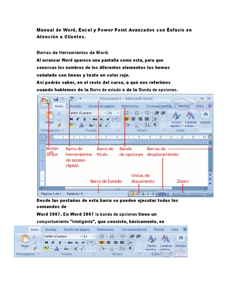 Énfasis en Word para Atención a Clientes | PDF