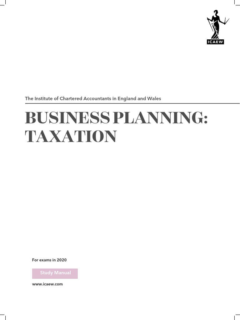 Business Planning Taxation 2020 Study Manual-SAMPLE | PDF | Capital ...