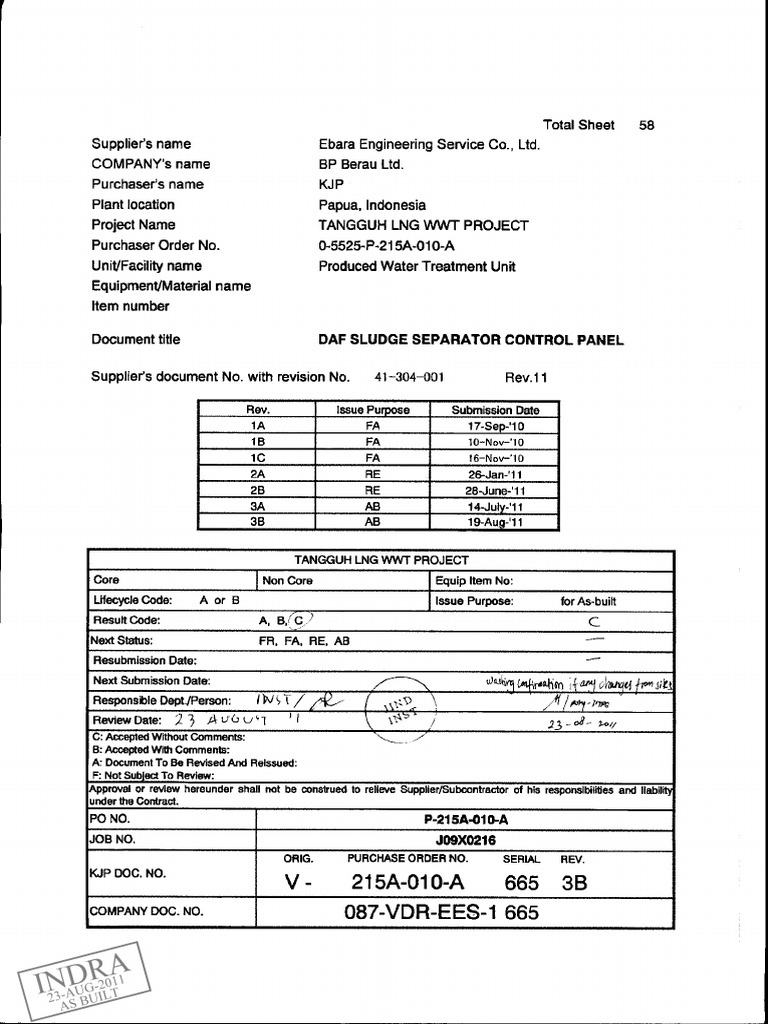 Wiring Diagram LCP DAF Sludge | PDF