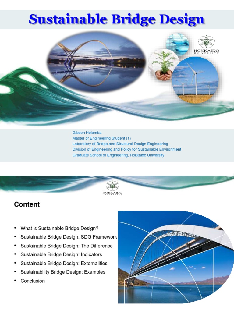 Sustainable Bridge Design | PDF | Sustainability | Bridge