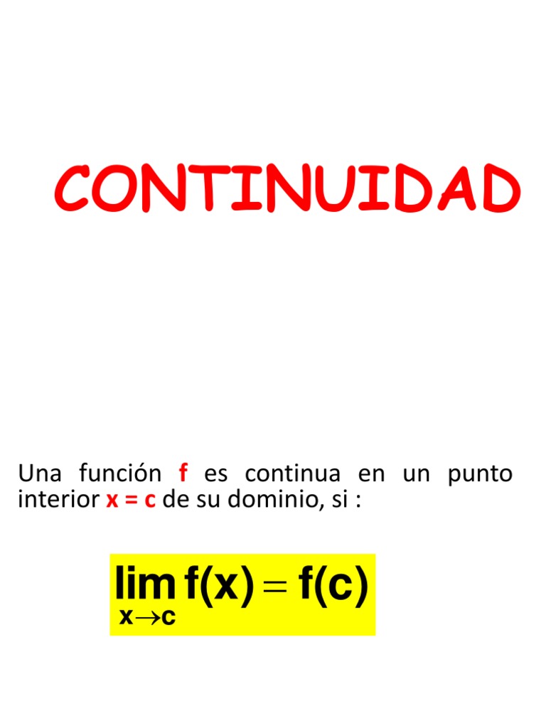 Continuidad Unsaac PDF | PDF | Función continua | Álgebra abstracta