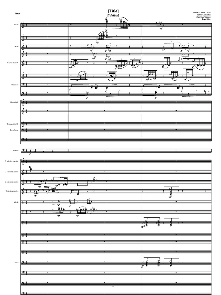 (Title) : (Subtitle) | PDF | Symphony Orchestras | Compositions